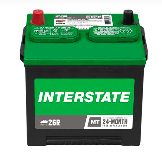 Interstate Battery - 570 Cold Cranking Amps (CCA) - MT-26R