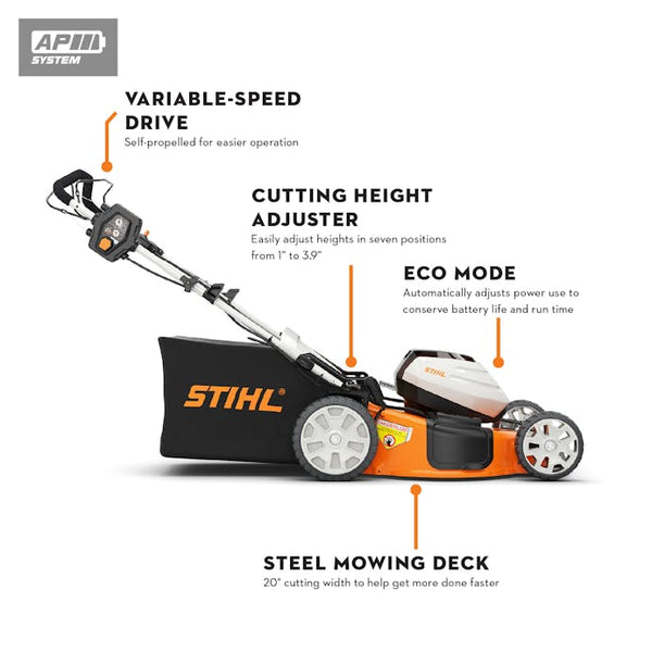 Stihl RMA 510 Battery Lawnmower AP System